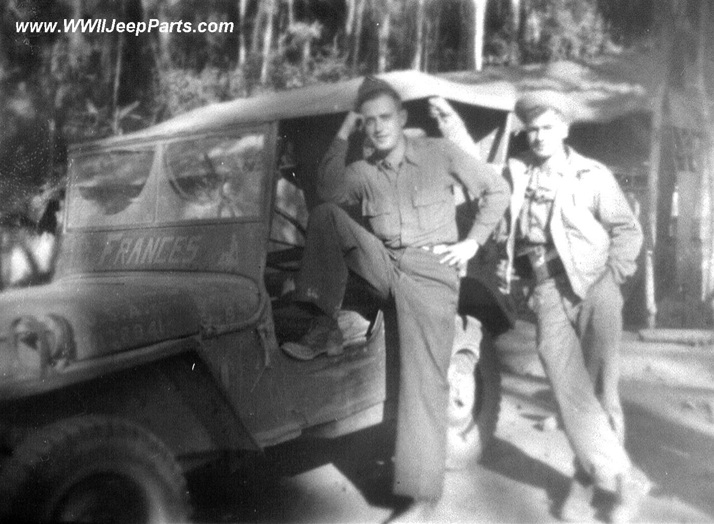 Original WWII Jeep Photograph Archive - AVG Flying Tigers Jeeps in China