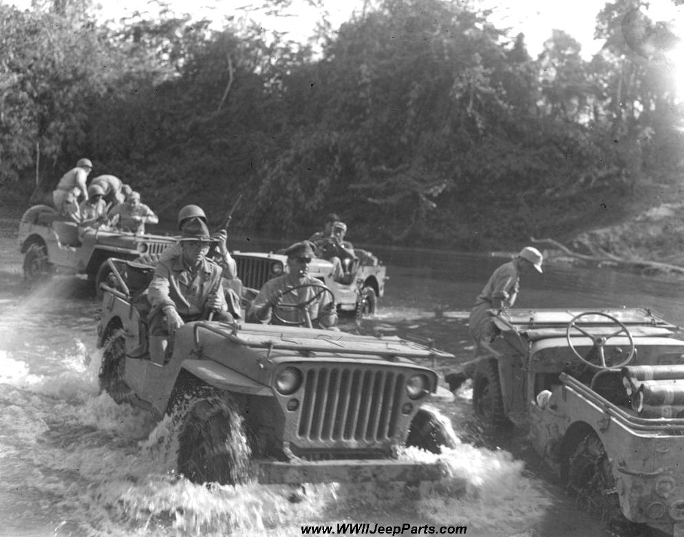 Original WWII Jeep Photograph Archive - AVG Flying Tigers Jeeps in China